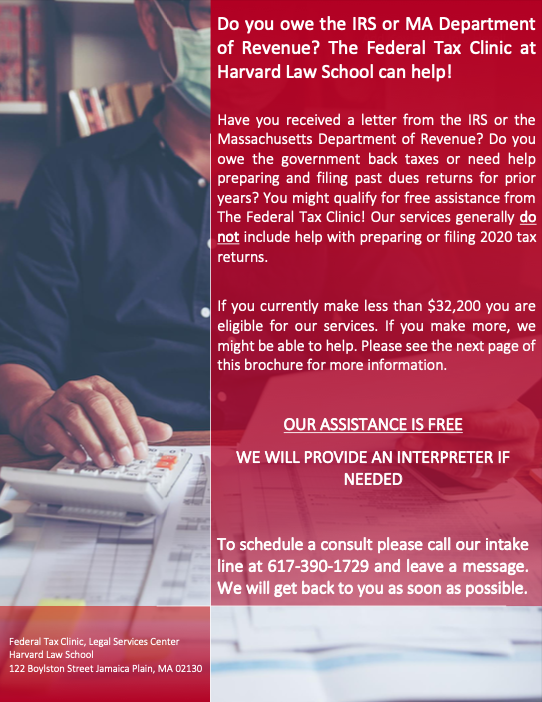 Tax Assistance - Legal Services Center
